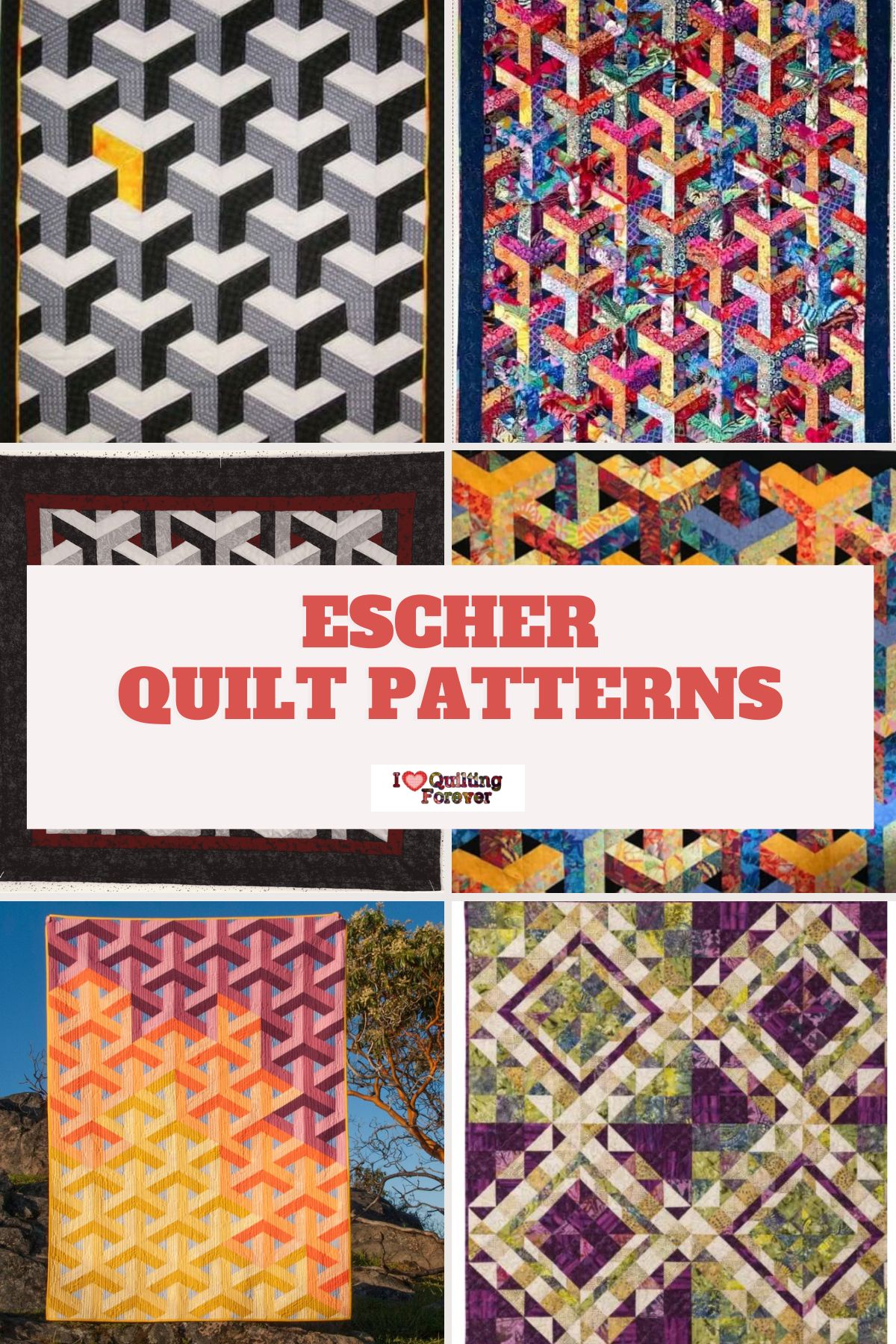 Top 3 Free Escher Quilt Patterns (+7 Bonus Patterns For Sale) - I Love ...