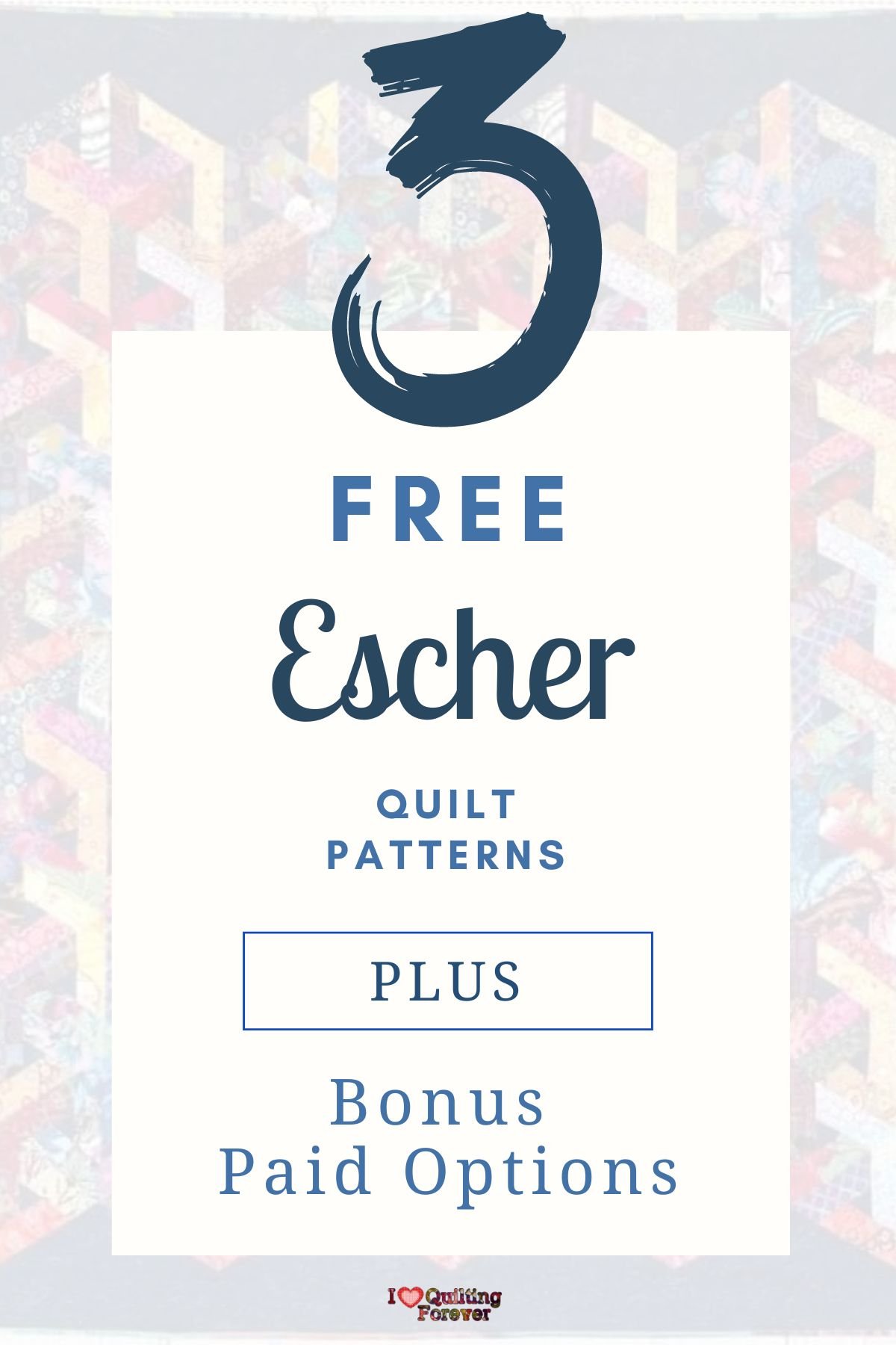 Top 3 Free Escher Quilt Patterns (+7 Bonus Patterns For Sale) - I Love ...