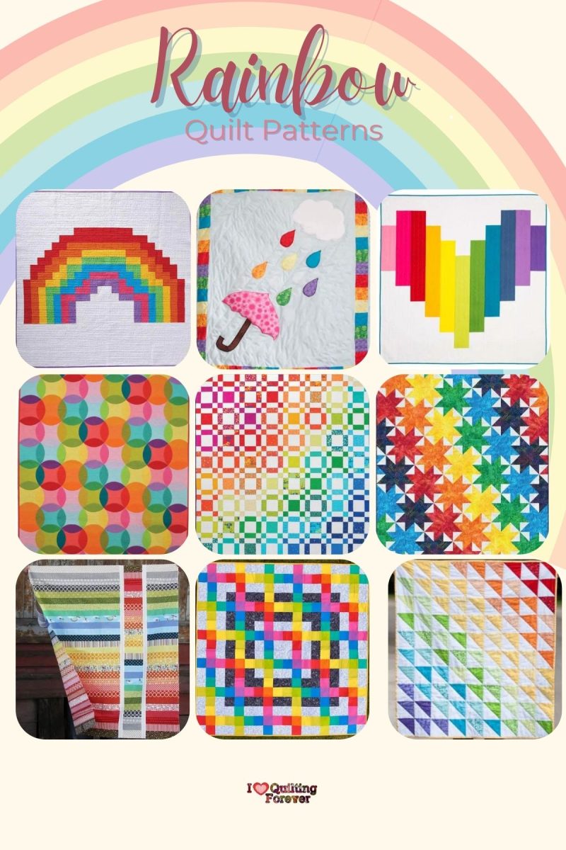 Top 10 Free Rainbow Quilt Patterns (+5 Bonus Patterns For Sale) - I ...