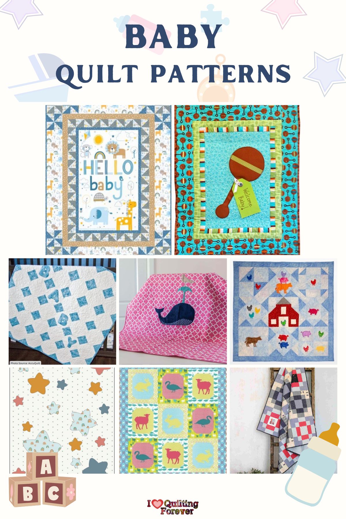 Top 15 Free Baby Quilt Patterns For Baby Boys and Girls (+9 Bonus ...