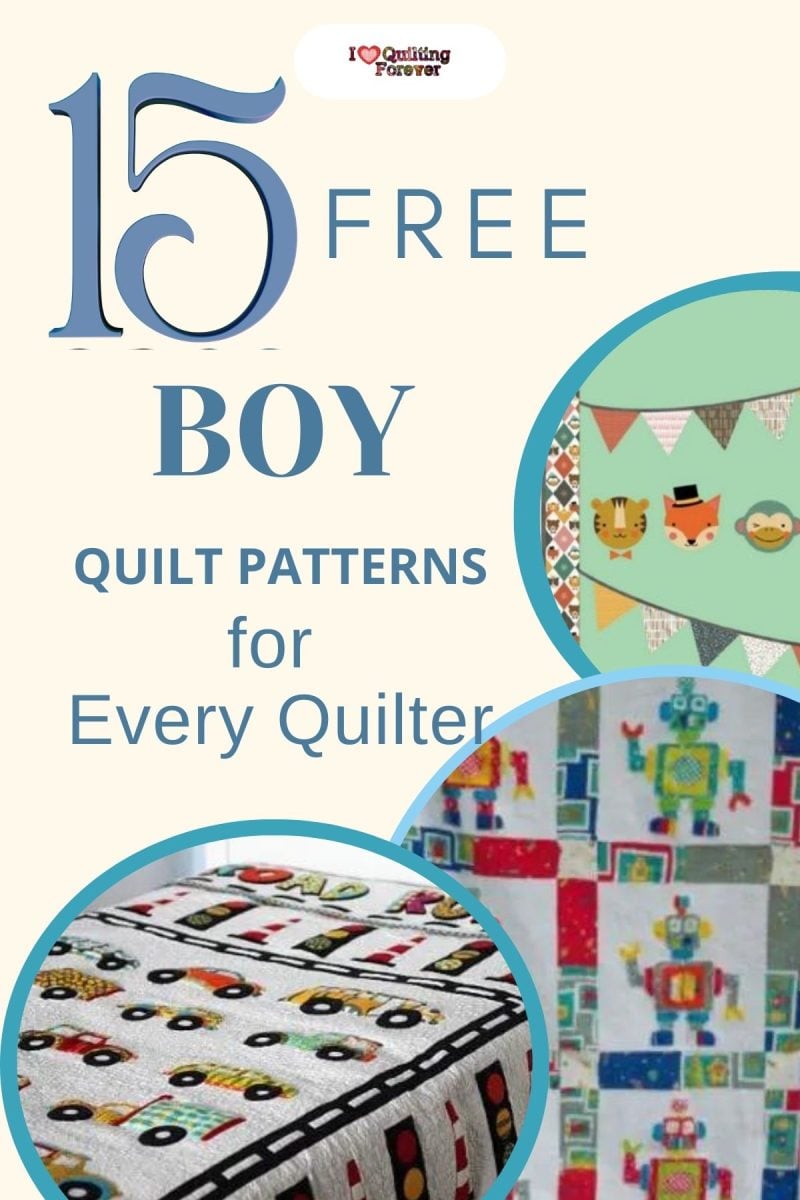 Top 15 Free Boy Quilt Patterns (+9 Bonus Patterns For Sale) - I Love ...