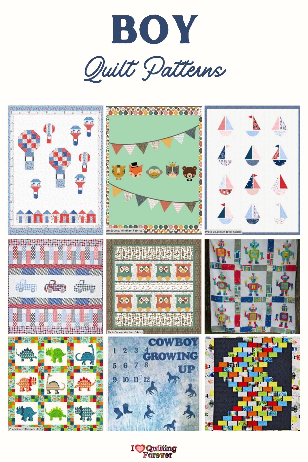 Top 15 Free Boy Quilt Patterns (+10 Bonus Patterns For Sale) - I Love ...