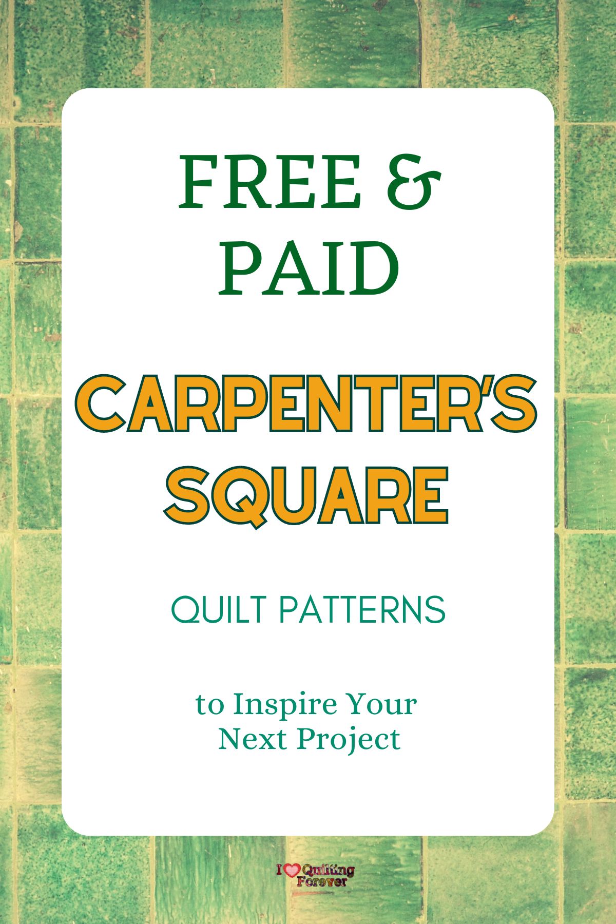 Top 2 Free Carpenter’s Square Quilt Patterns (+3 Bonus Patterns For ...