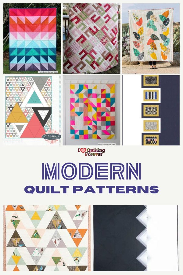 Top 18 Free Modern Quilt Patterns (+7 Bonus Patterns For Sale) - I Love ...