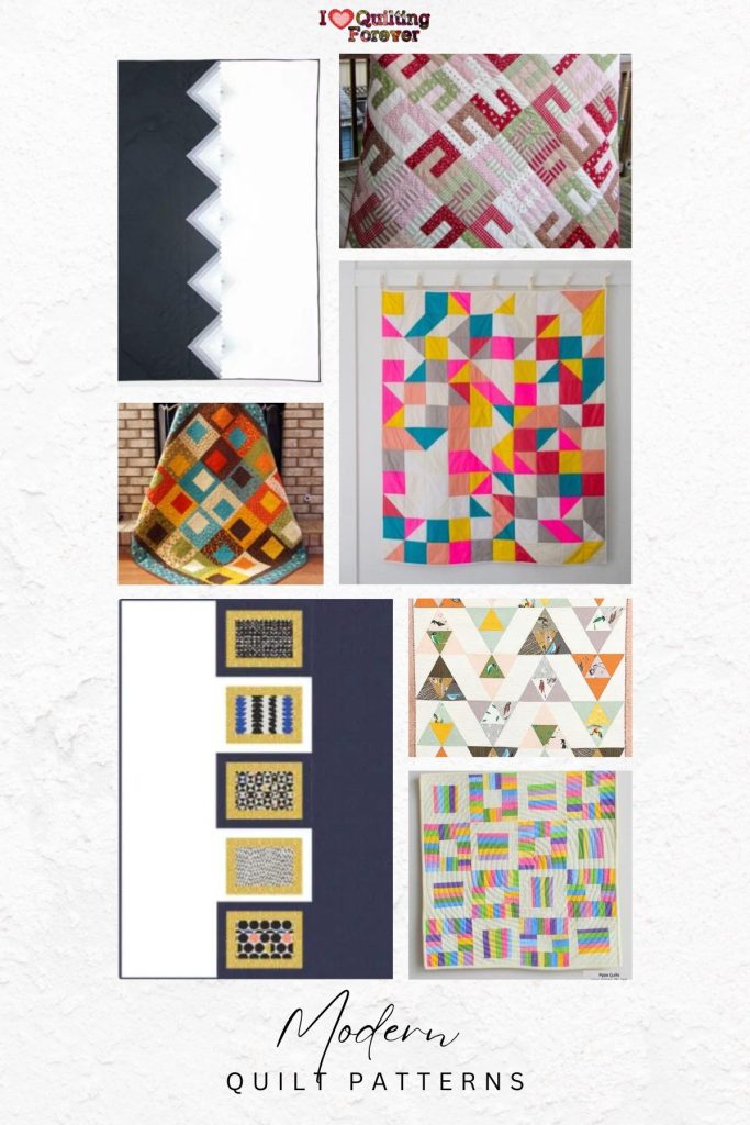Top 18 Free Modern Quilt Patterns (+7 Bonus Patterns For Sale) - I Love ...