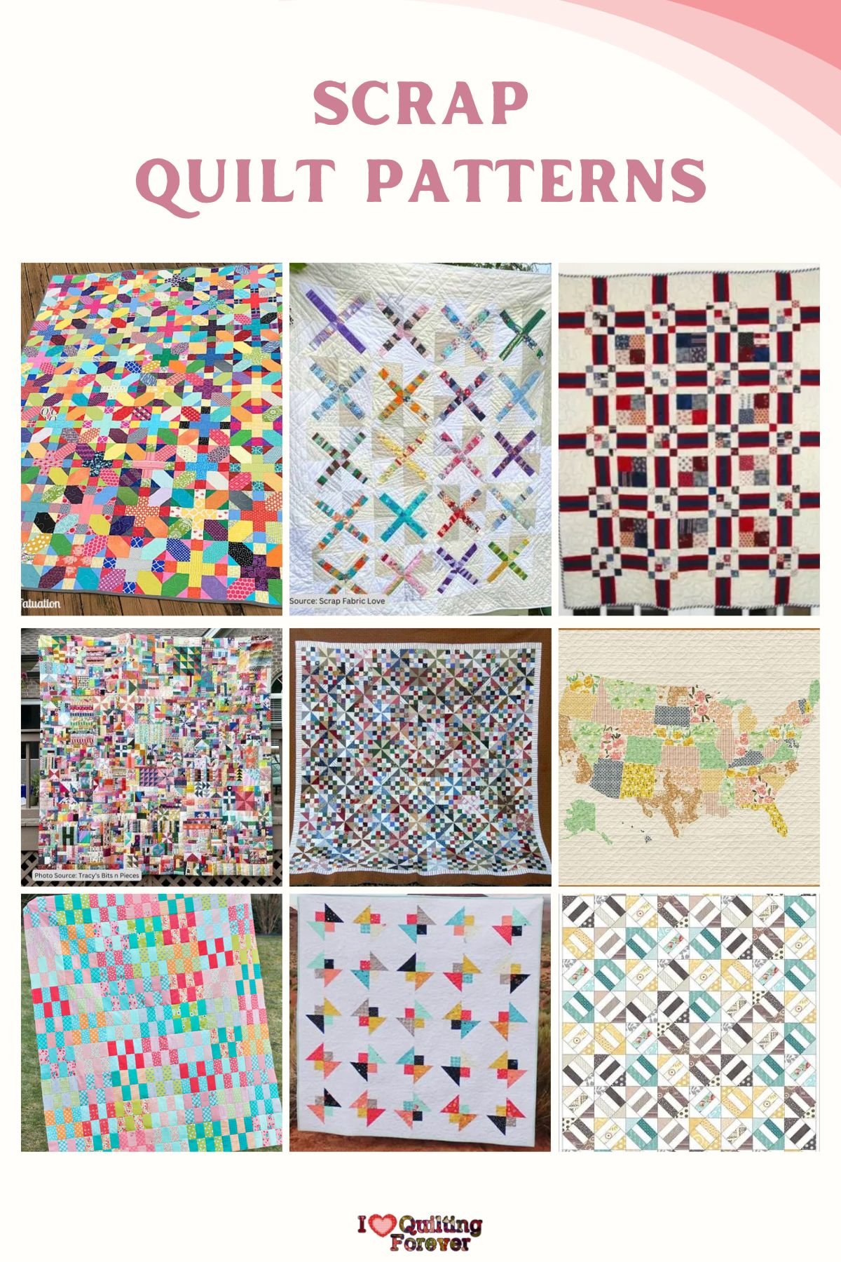Top 20 Free Scrap Quilt Patterns (+8 Bonus Patterns For Sale) - I Love ...