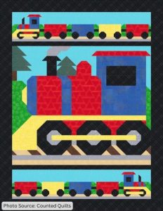 Top 6 Free Train Quilt Patterns (+8 Bonus Patterns For Sale) - I Love ...