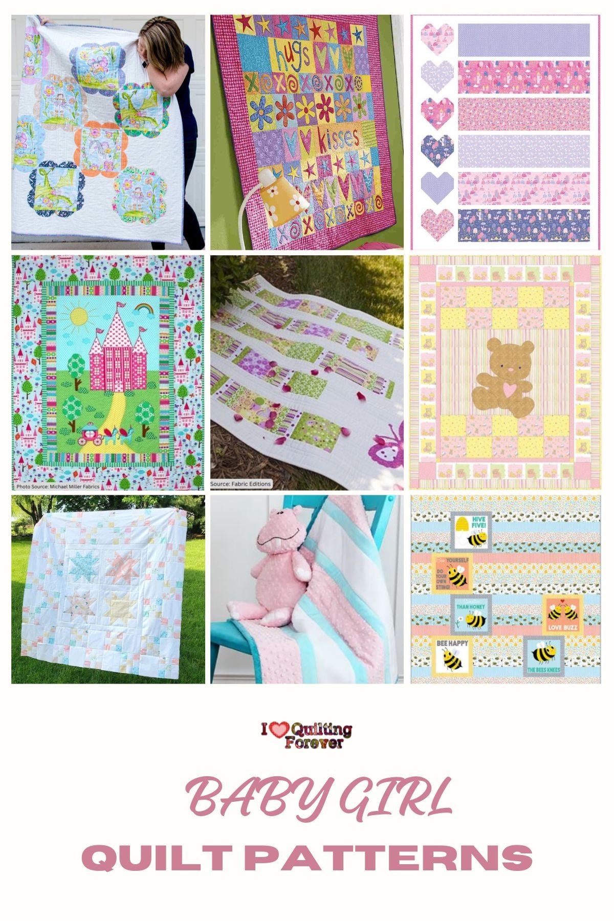 Top 15 Free Baby Girl Quilt Patterns (+11 Bonus Patterns For Sale) - I ...