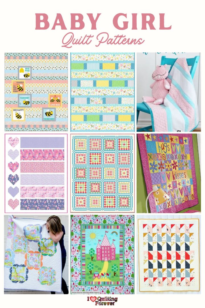 Top 15 Free Baby Girl Quilt Patterns (+11 Bonus Patterns For Sale) - I ...