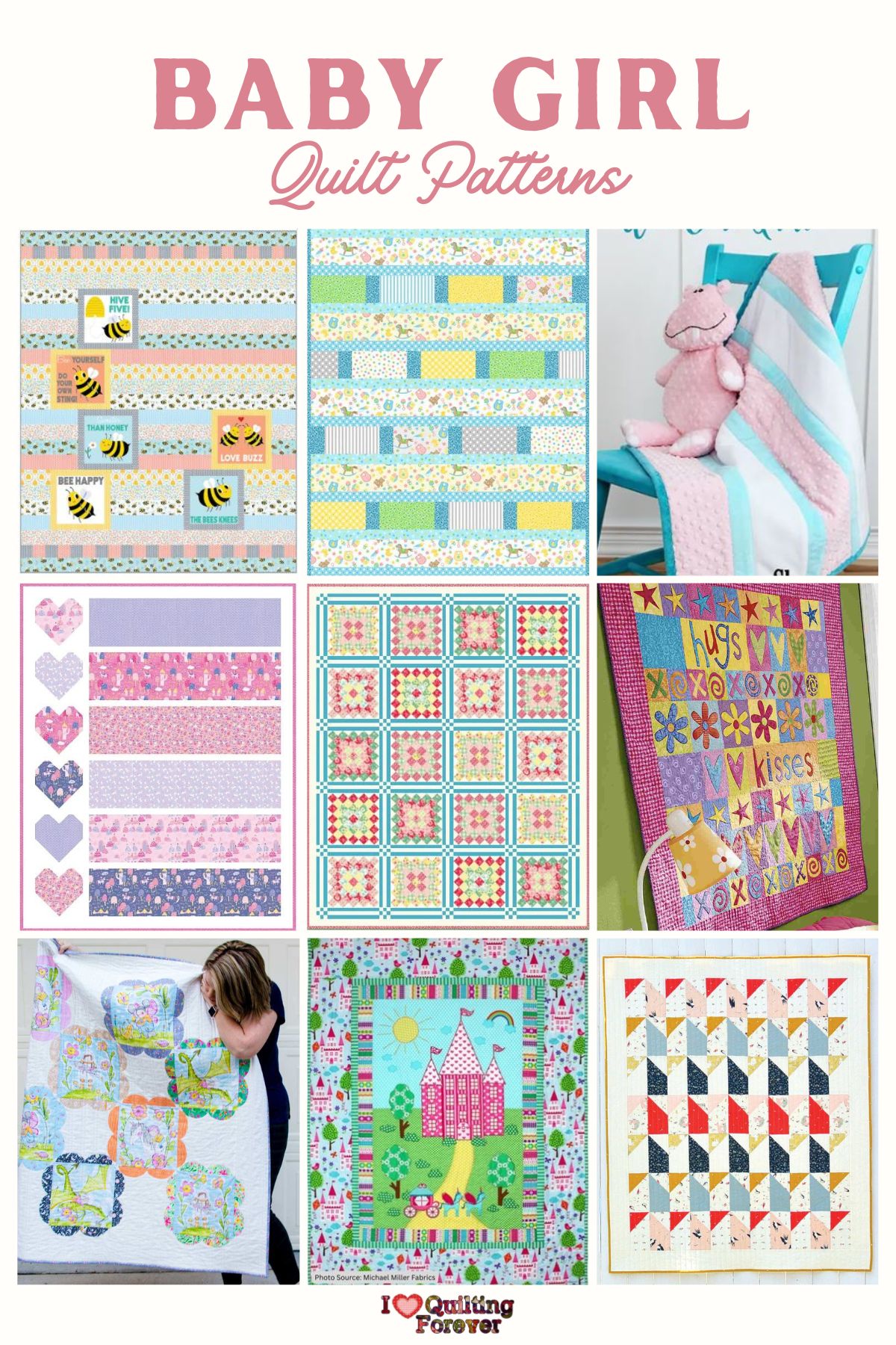Top 15 Free Baby Girl Quilt Patterns (+11 Bonus Patterns For Sale) - I ...