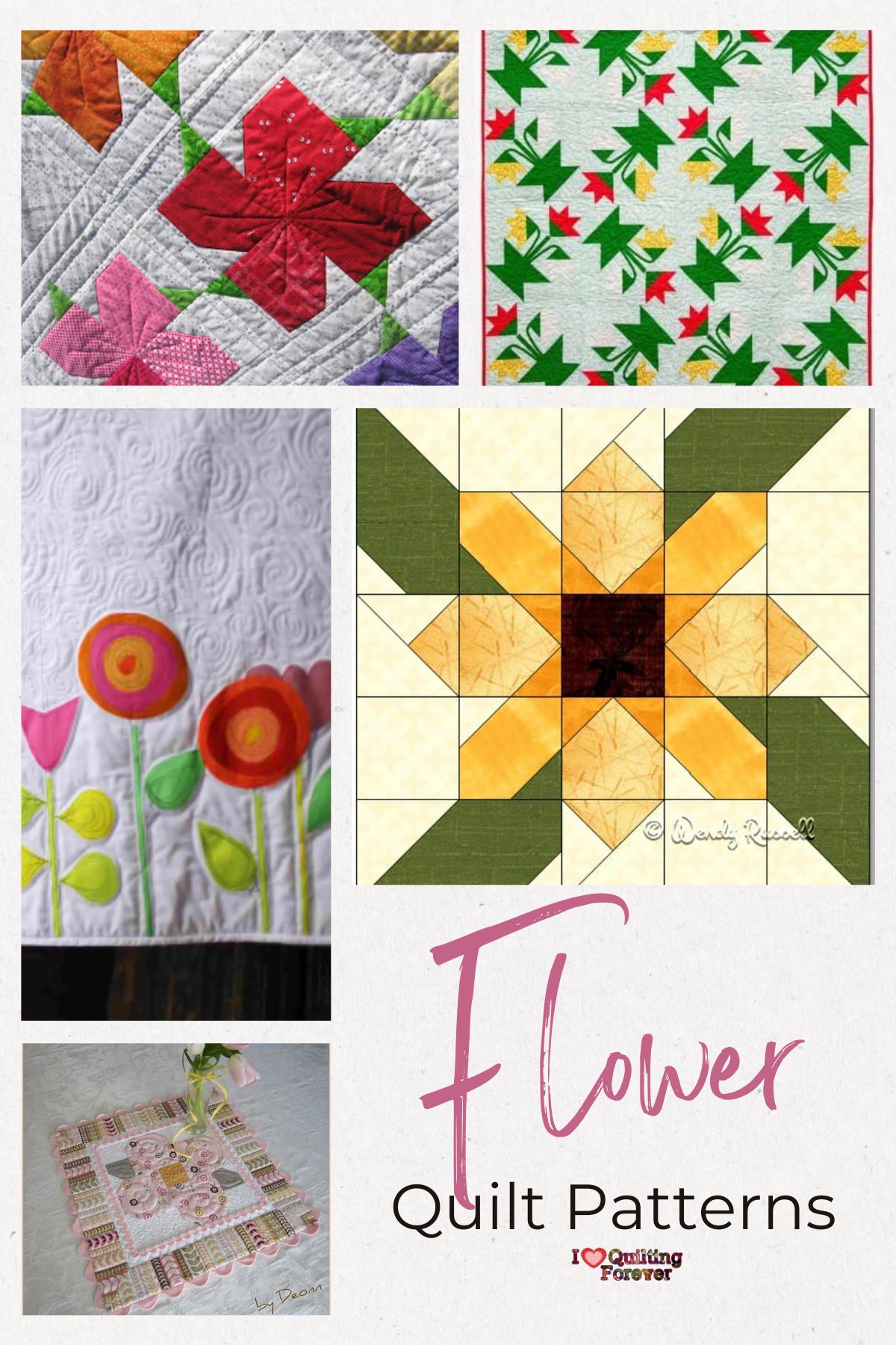 Top 20 Free Flower Quilt Patterns For Your Home (+10 Bonus Patterns For ...
