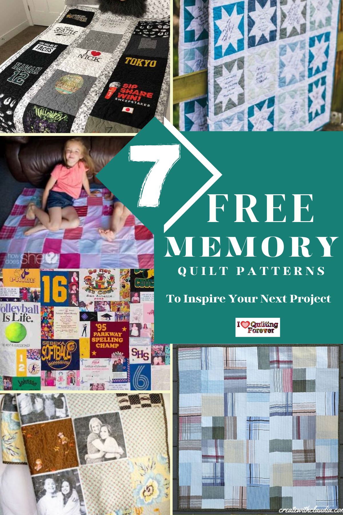 Top 7 Free Memory Quilt Patterns (+2 Bonus Patterns For Sale) - I Love ...