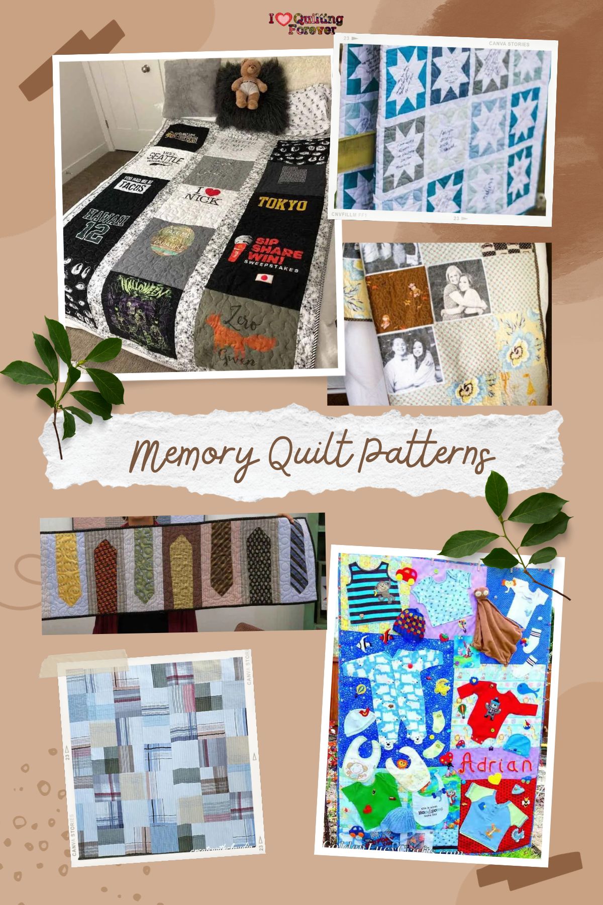 Top 7 Free Memory Quilt Patterns (+3 Bonus Patterns For Sale) - I Love ...