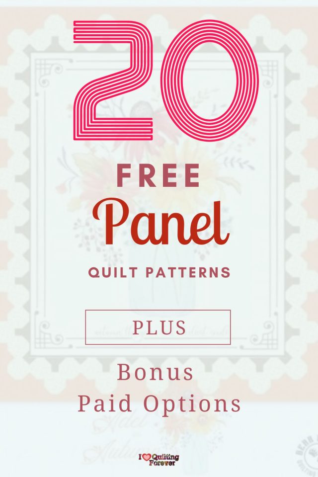 Top 20 Free Panel Quilt Patterns (+8 Bonus Patterns For Sale) - I Love ...