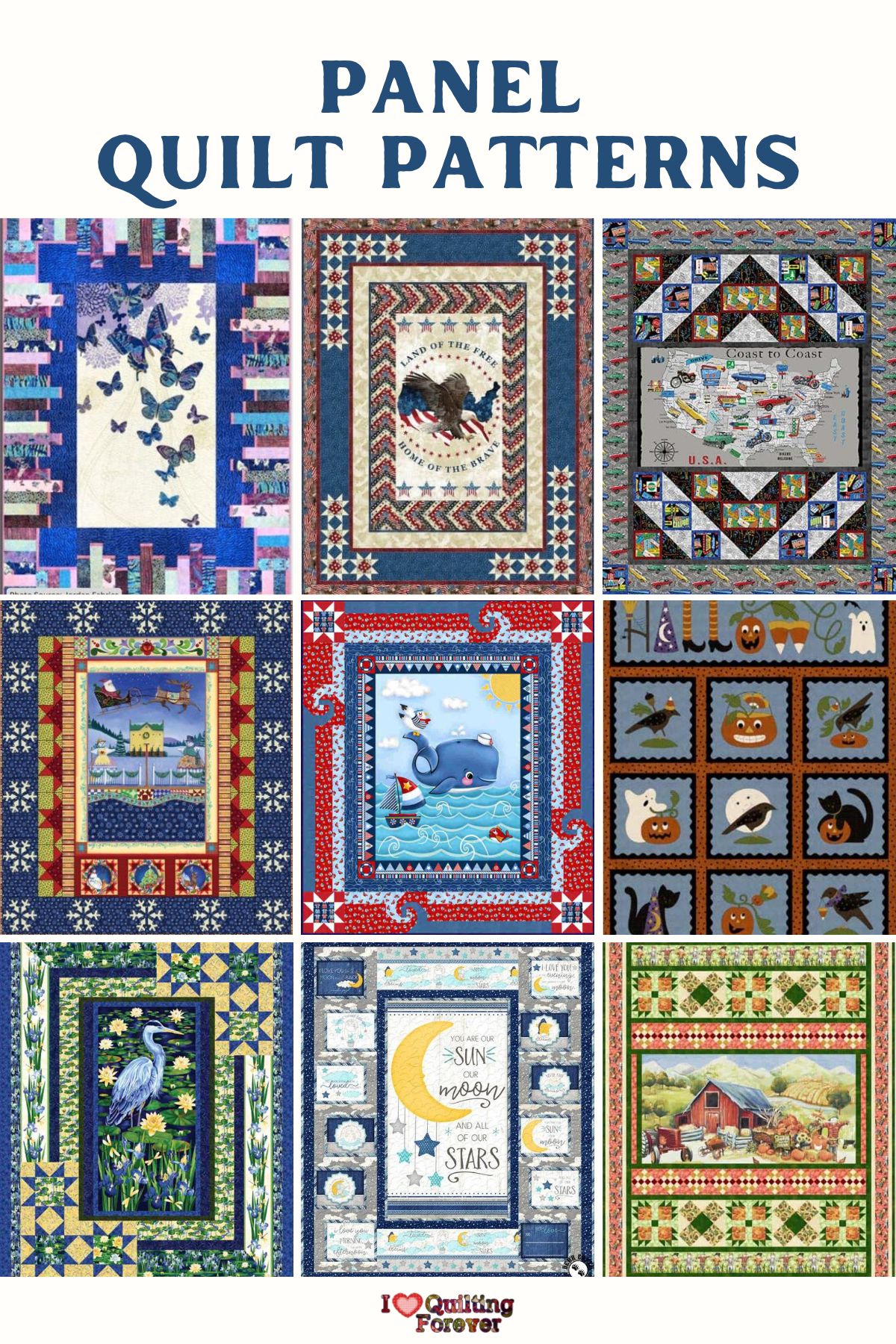 Top 20 Free Panel Quilt Patterns (+9 Bonus Patterns For Sale) - I Love Quilting Forever