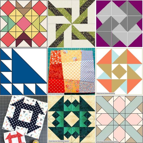 Easy Quilt Block Patterns Squares