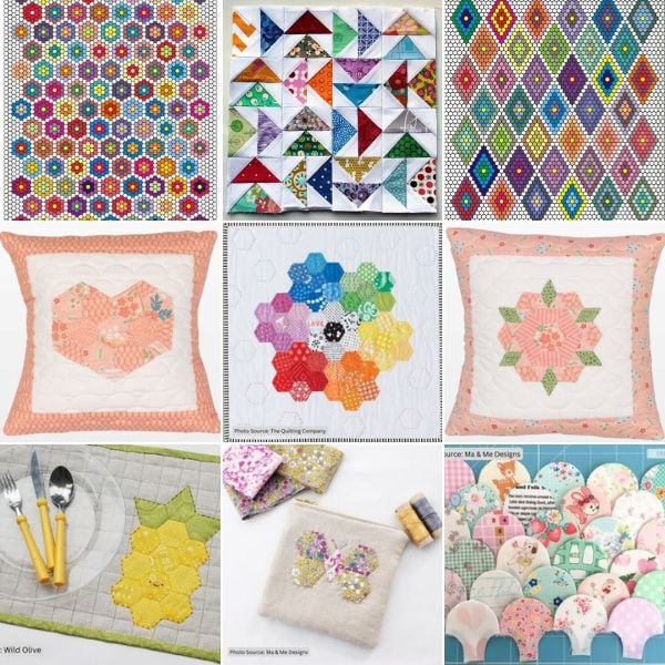 Top 9 Free English Paper Piecing (EPP) Quilt Patterns (+6 Bonus Patterns For Sale) - I Love ...