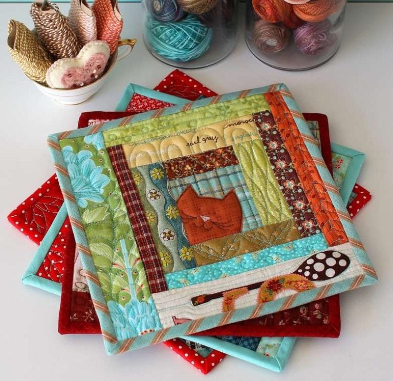 Top 11 Free Quilted Potholder Patterns (+10 Bonus Patterns For Sale ...