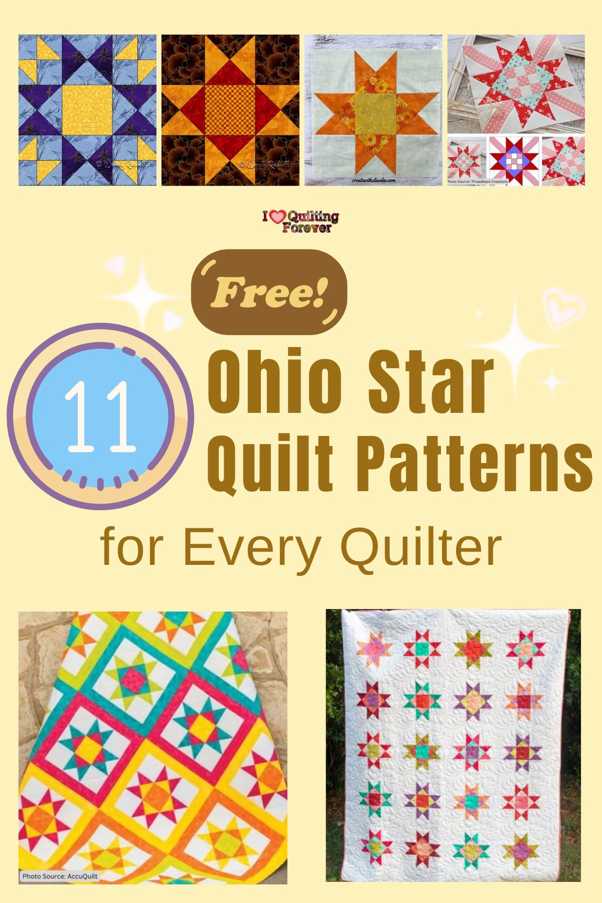 Top 11 Free Ohio Star Quilt Patterns (+6 Bonus Patterns For Sale) - I ...