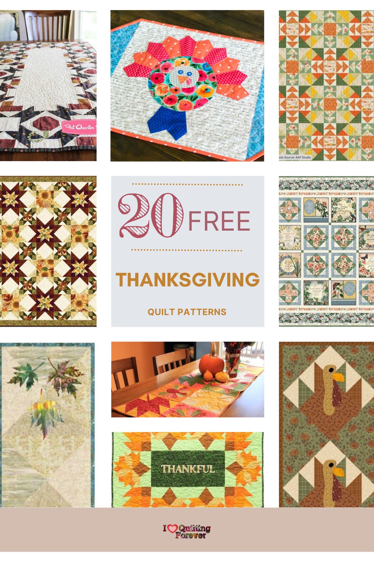 Top 20 Free Thanksgiving Quilt Patterns For Your Home Celebration (+8 ...