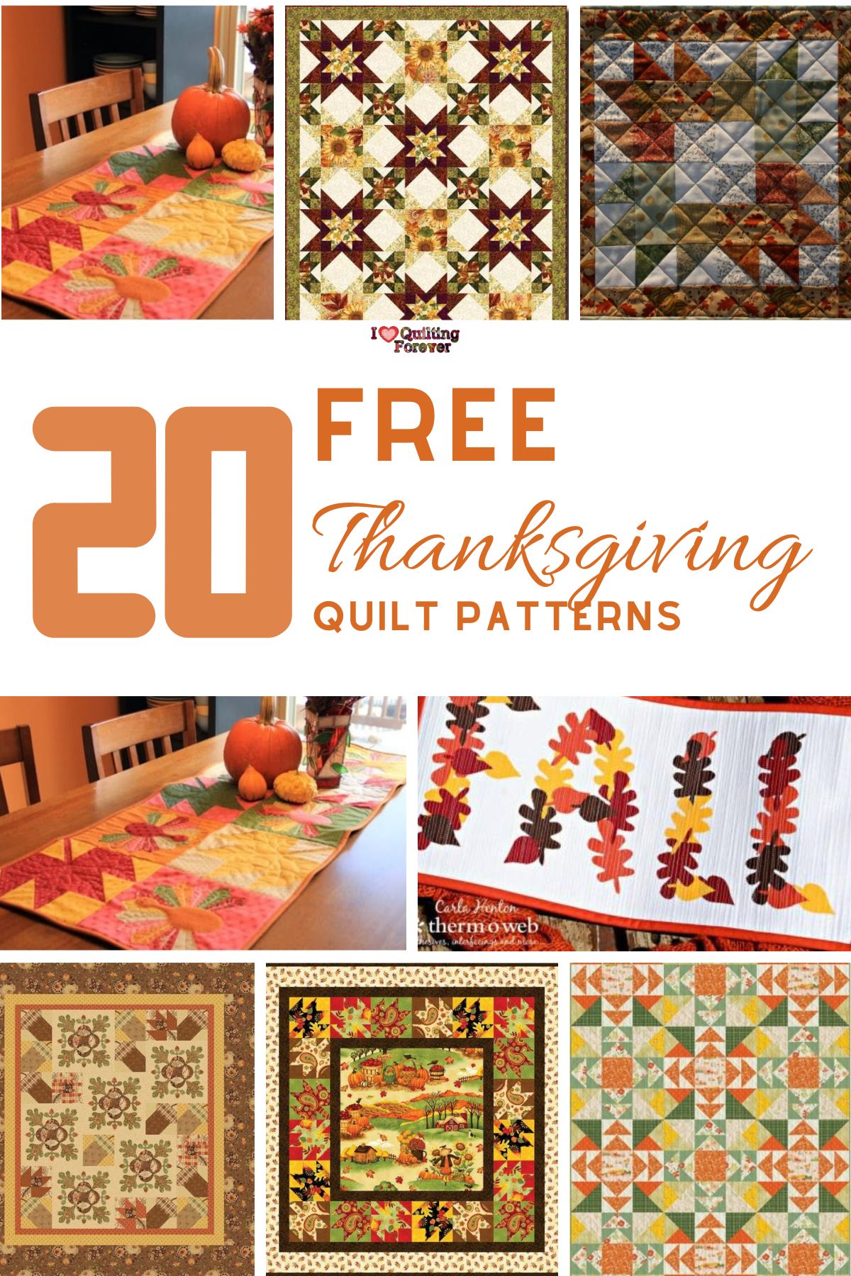 Top 20 Free Thanksgiving Quilt Patterns For Your Home Celebration (+8 ...