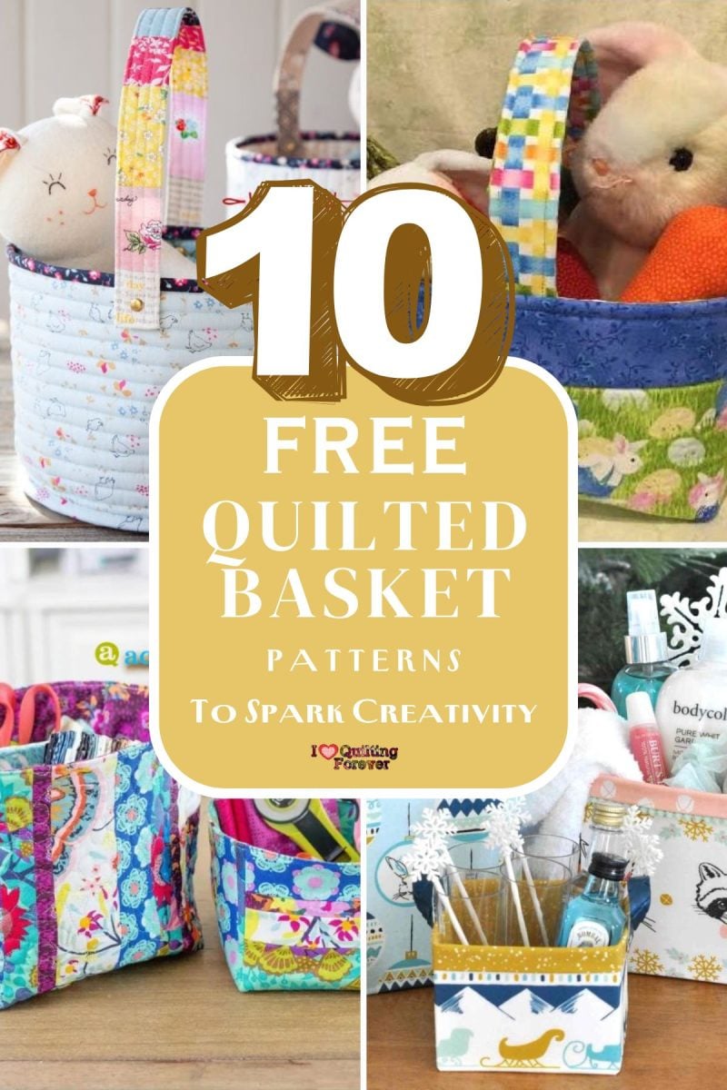 Top 10 Free Quilted Fabric Basket Patterns (+10 Bonus Patterns For Sale ...