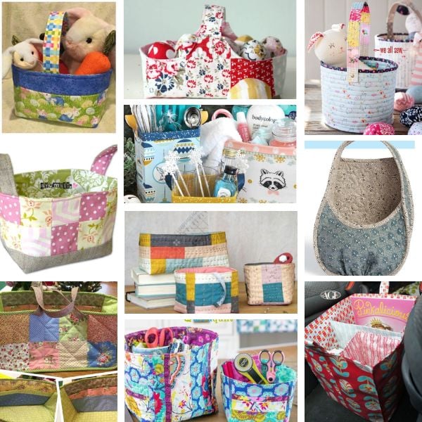 Top 10 Free Quilted Fabric Basket Patterns (+10 Bonus Patterns For Sale ...