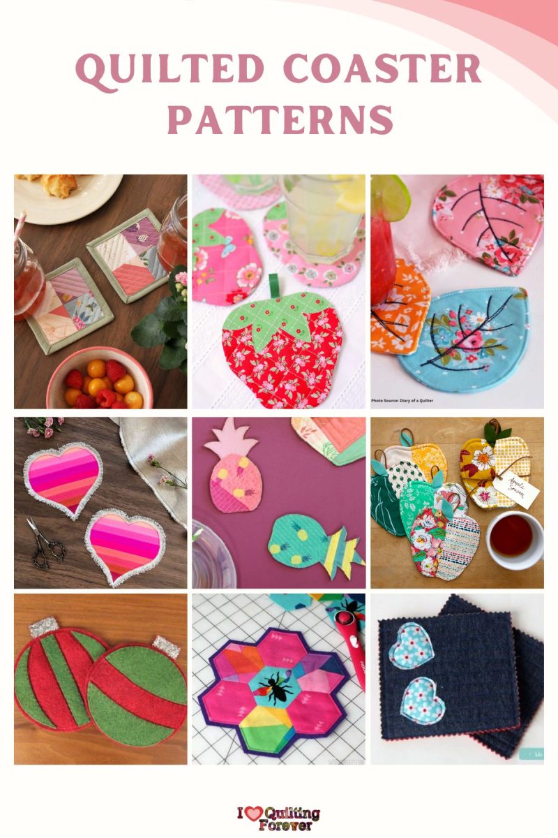 Top 10 Free Quilted Coaster Patterns (+6 Bonus Patterns For Sale) - I ...