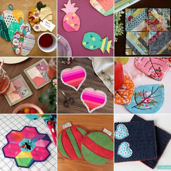 Top 10 Free Quilted Coaster Patterns (+6 Bonus Patterns For Sale) - I ...