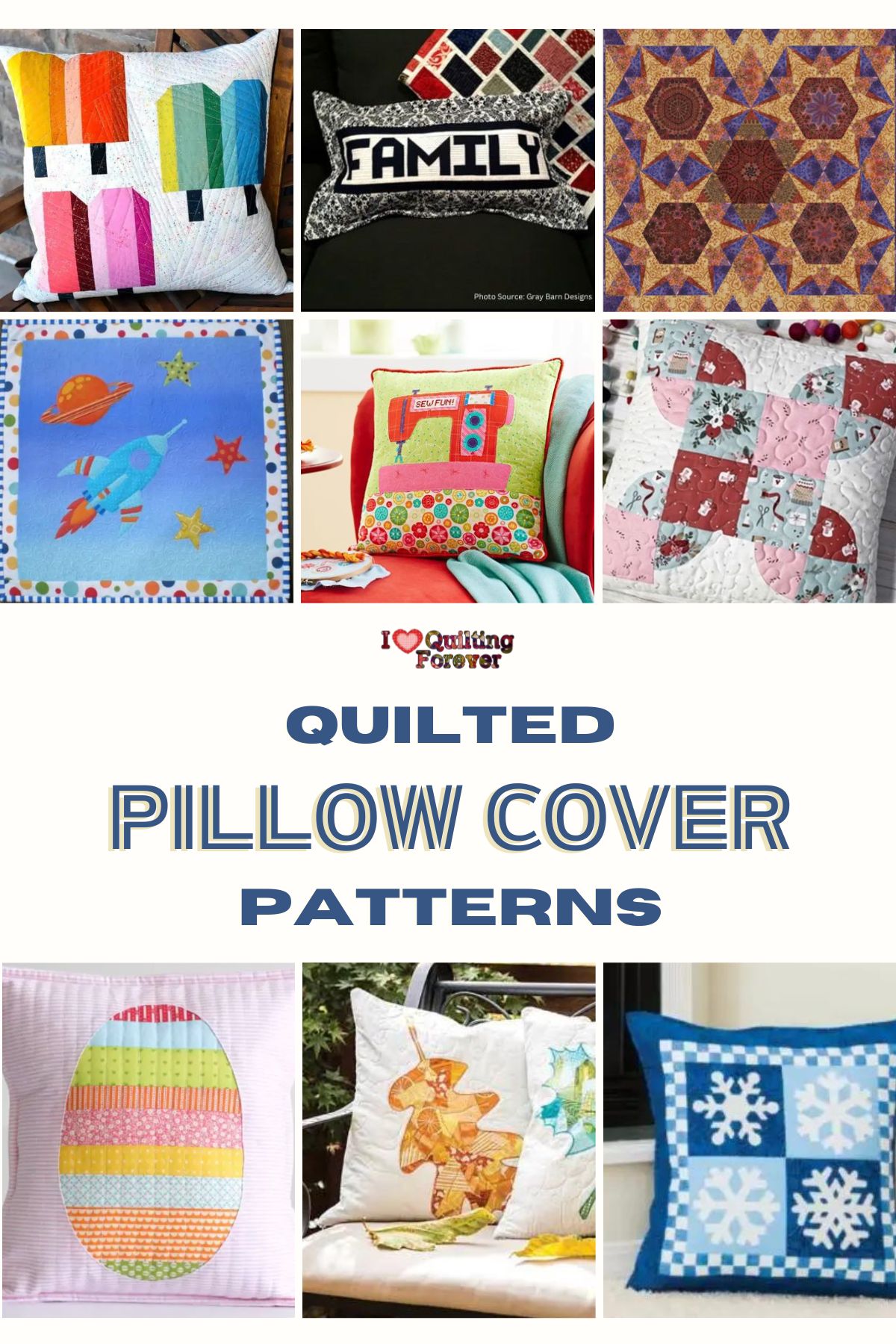 Top 24 Free Quilted Pillow Cover Patterns (+9 Bonus Patterns For Sale ...