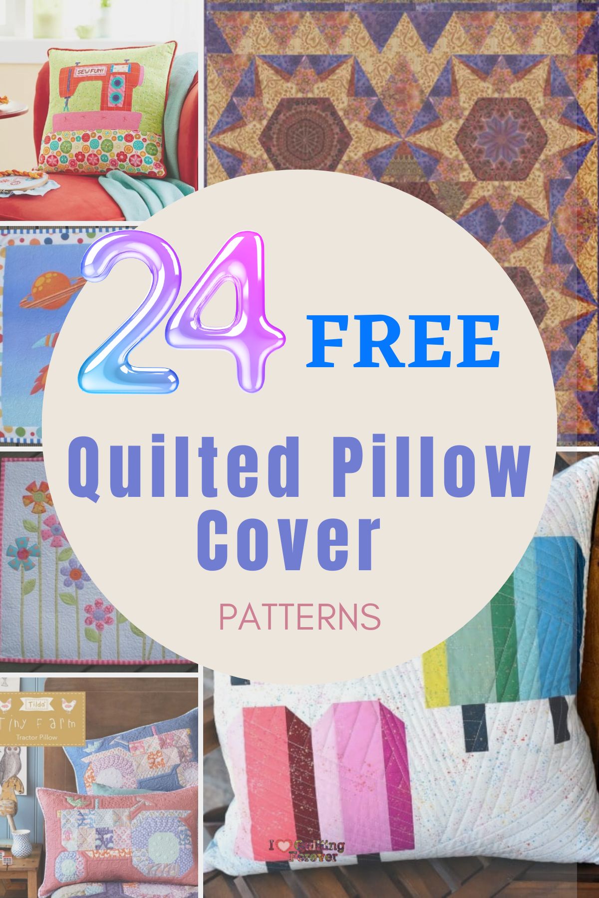 Top 24 Free Quilted Pillow Cover Patterns (+9 Bonus Patterns For Sale ...