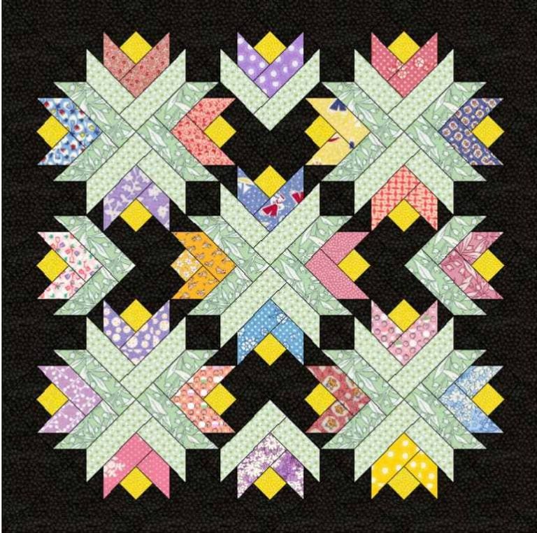 Top 17 Free Tulip Quilt Patterns (+8 Bonus Patterns For Sale) - I Love ...