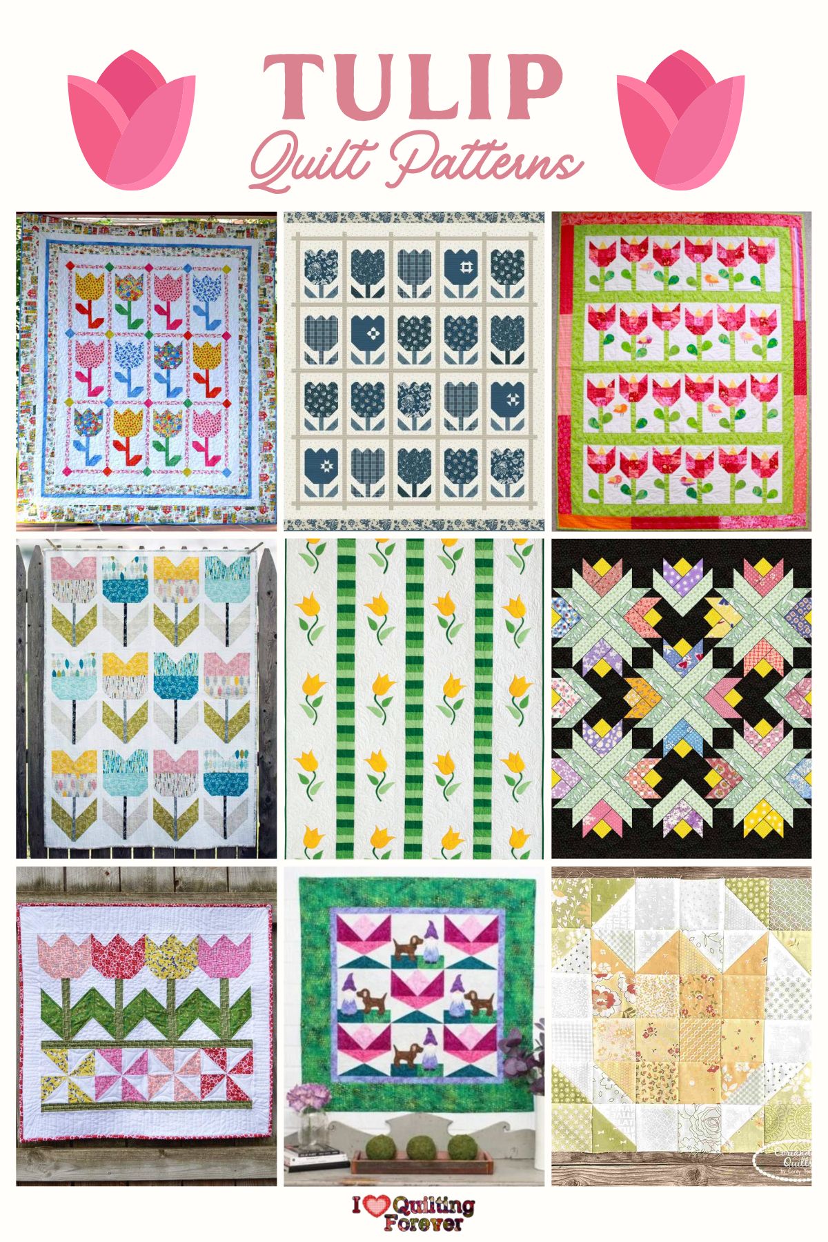 Top 17 Free Tulip Quilt Patterns (+8 Bonus Patterns For Sale) - I Love Quilting Forever