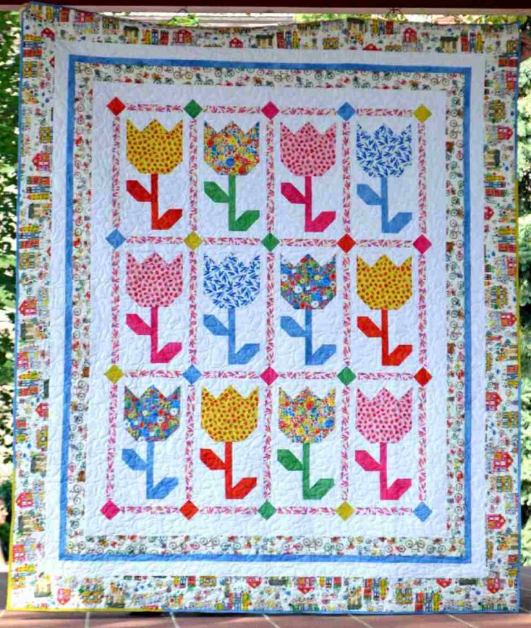 Top 17 Free Tulip Quilt Patterns (+8 Bonus Patterns For Sale) - I Love Quilting Forever
