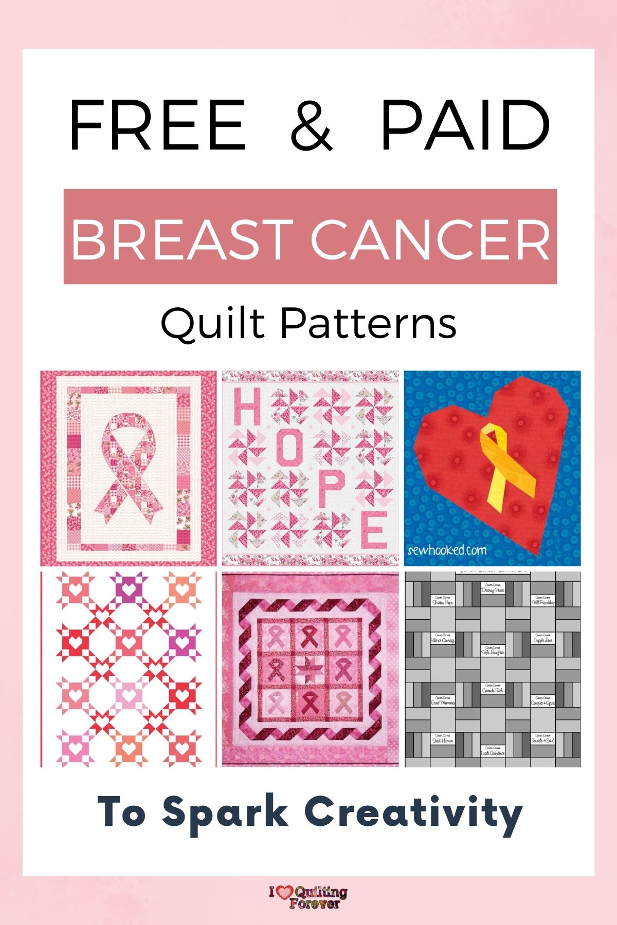 Top 8 Free Breast Cancer Quilt Patterns (+2 Bonus Patterns For Sale ...