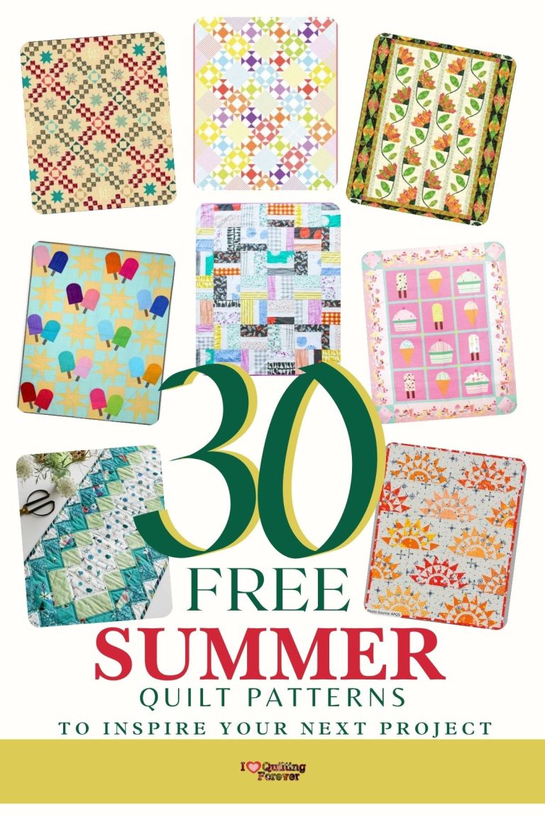 Top 30 Free Summer Quilt Patterns (+15 Bonus Patterns For Sale) - I ...