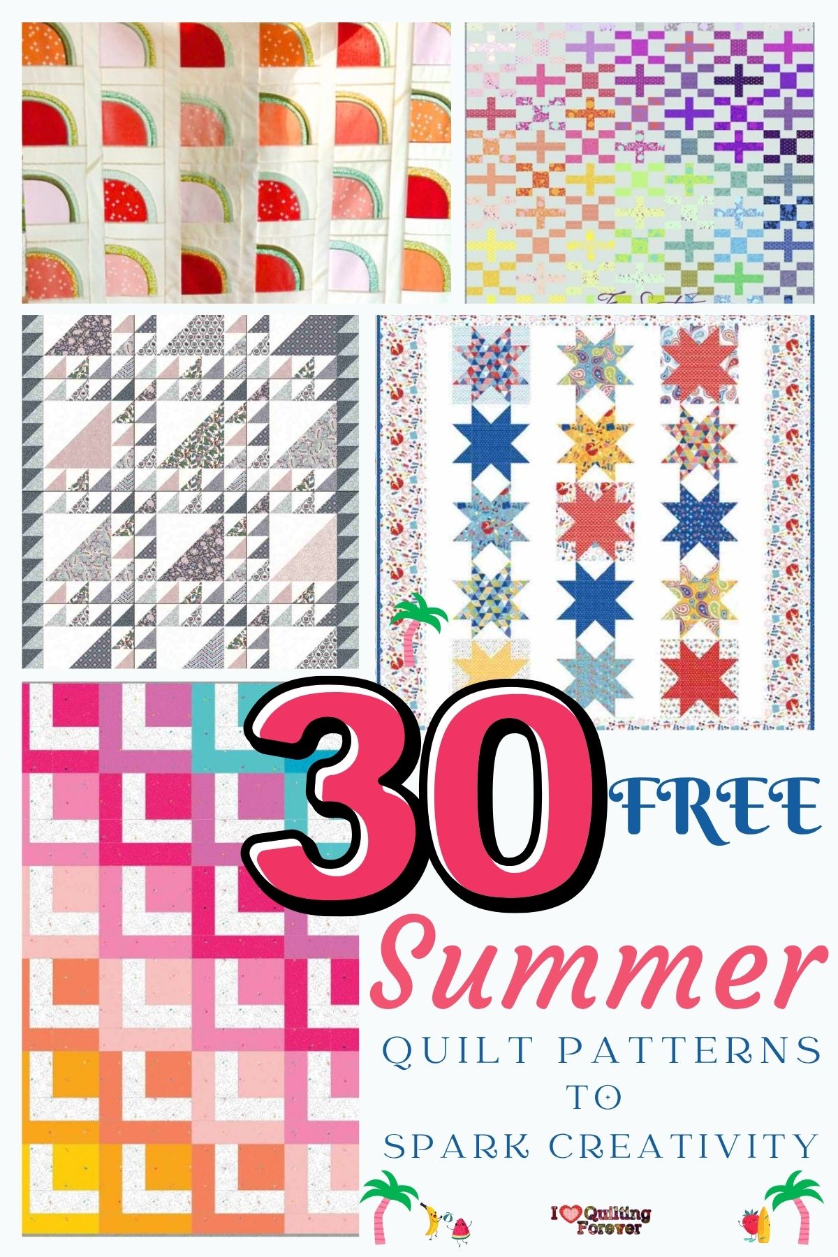 Top 30 Free Summer Quilt Patterns (+15 Bonus Patterns For Sale) - I ...