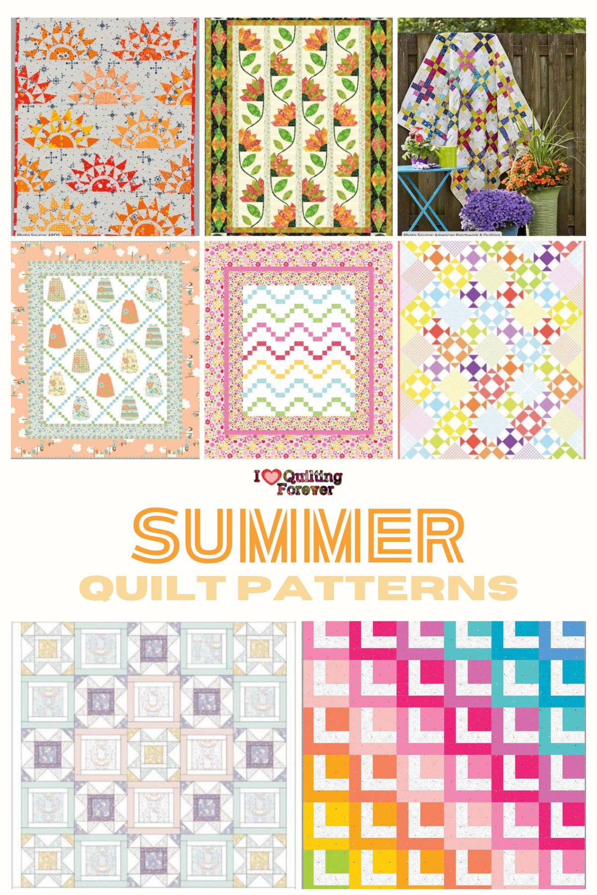 Top 24 Free Summer Quilt Patterns (+8 Bonus Patterns For Sale) - I Love ...