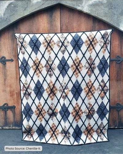 Top 7 Free Argyle Quilt Patterns (+5 Bonus Patterns For Sale) - I Love ...