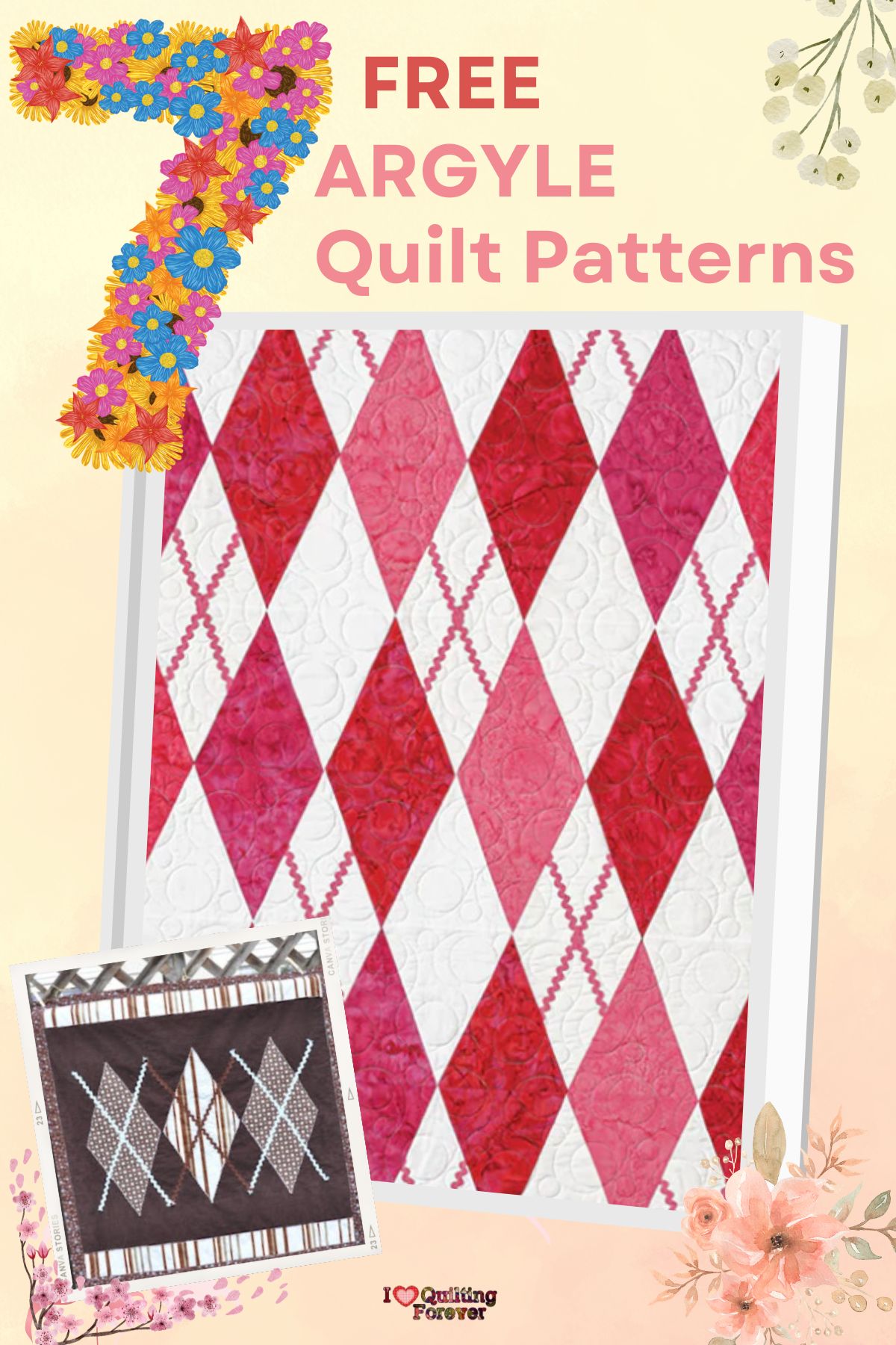Top 7 Free Argyle Quilt Patterns (+5 Bonus Patterns For Sale) - I Love ...