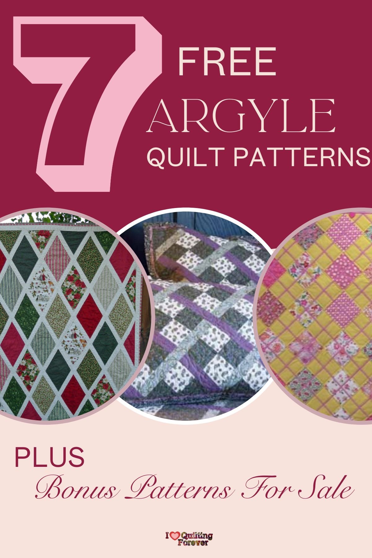 Top 7 Free Argyle Quilt Patterns (+5 Bonus Patterns For Sale) - I Love ...