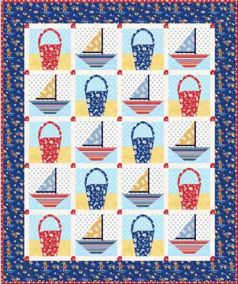 Top 17 Free Nautical Quilt Patterns To Try (+12 Bonus Patterns For Sale ...