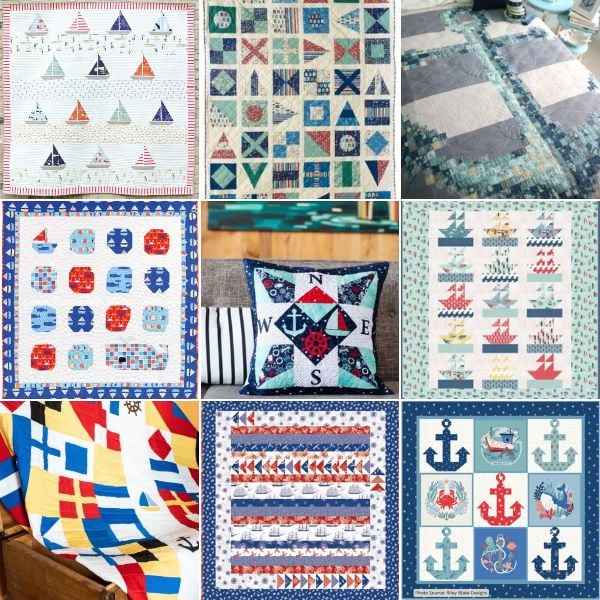 Top 17 Free Nautical Quilt Patterns To Try (+12 Bonus Patterns For Sale ...