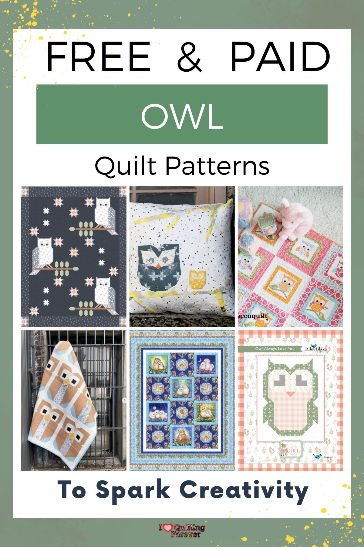 Top 15 Free Owl Quilt Patterns (+10 Bonus Patterns For Sale) - I Love ...