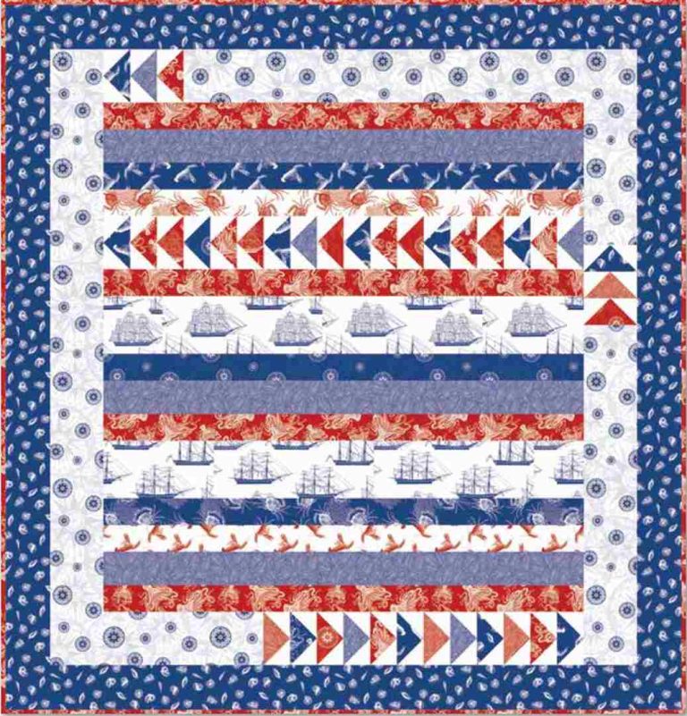 Top 17 Free Nautical Quilt Patterns To Try (+12 Bonus Patterns For Sale ...