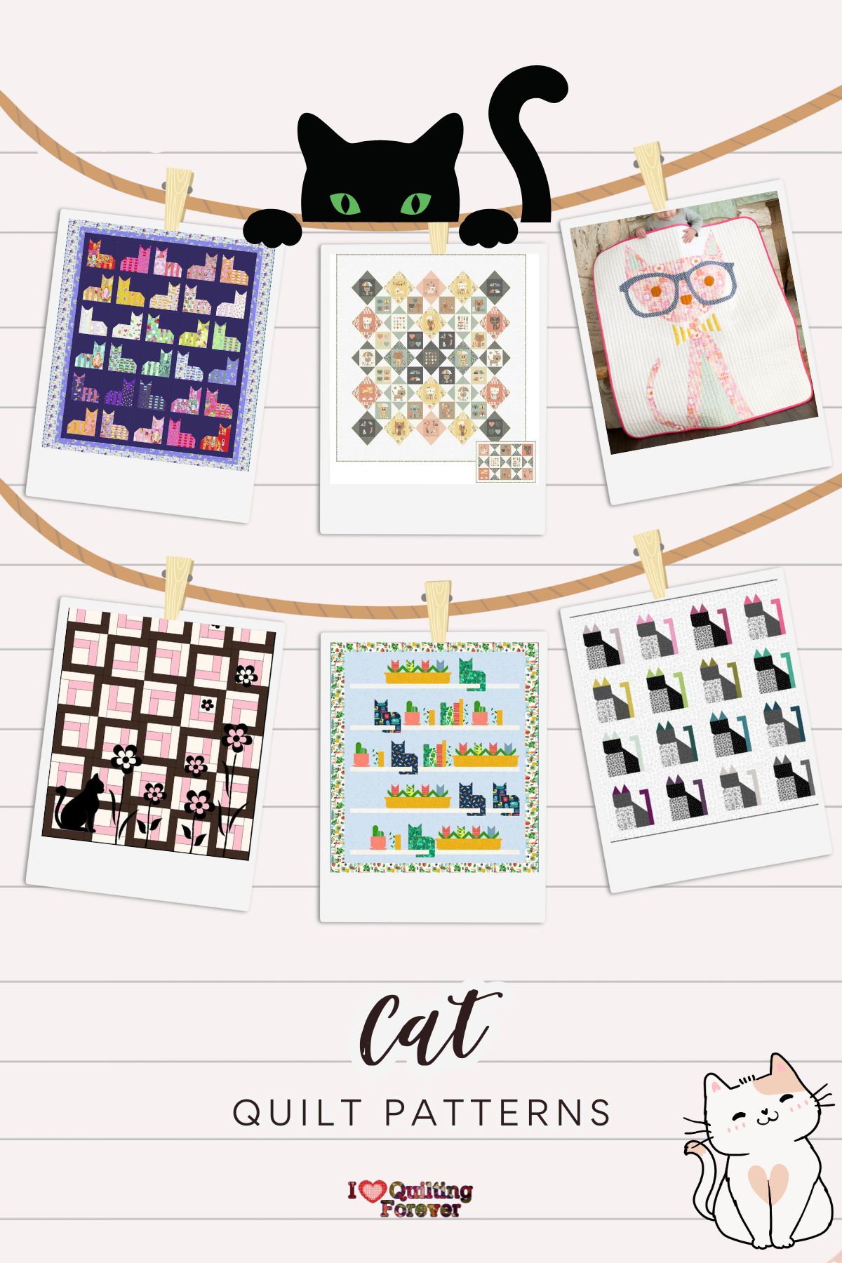Top 19 Free Cat Quilt Patterns (+7 Bonus Patterns For Sale) - I Love ...