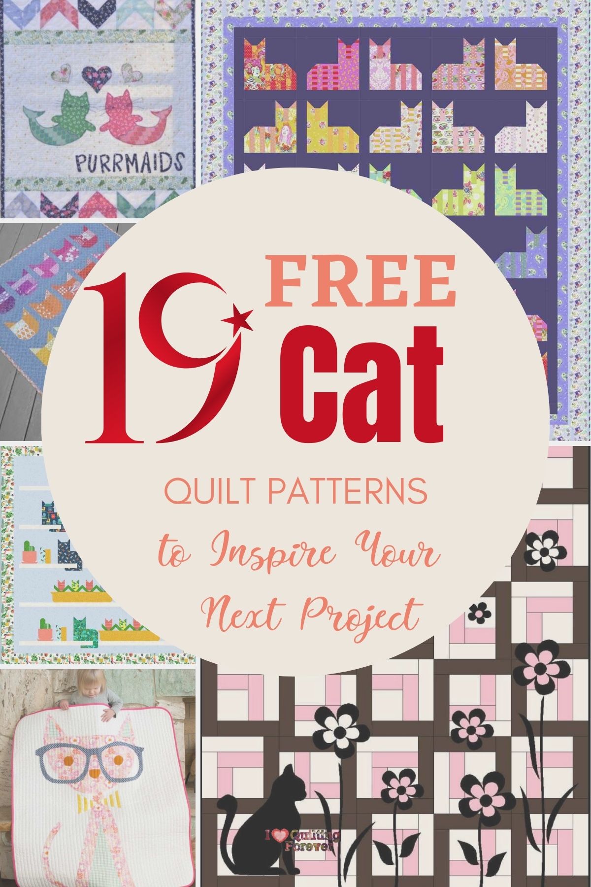 Top 19 Free Cat Quilt Patterns (+7 Bonus Patterns For Sale) - I Love ...