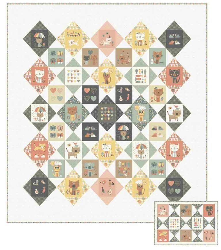 Top 25 Free Cat Quilt Patterns (+15 Bonus Patterns For Sale) - I Love ...