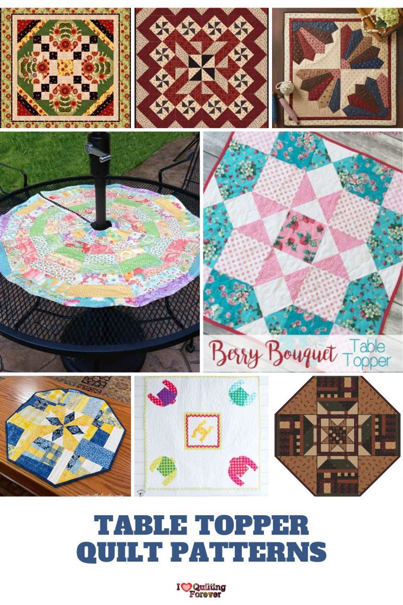 Top 18 Free Table Topper Quilt Patterns (+6 Bonus Patterns For Sale ...