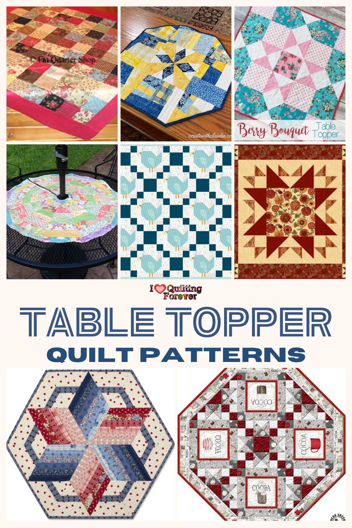 Top 18 Free Table Topper Quilt Patterns (+6 Bonus Patterns For Sale ...